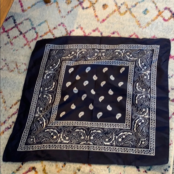 Accessories | Navy Blue Bandana | Poshmark